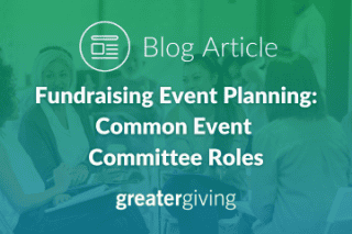 Common Event Committee Roles for a Non Profit Organization